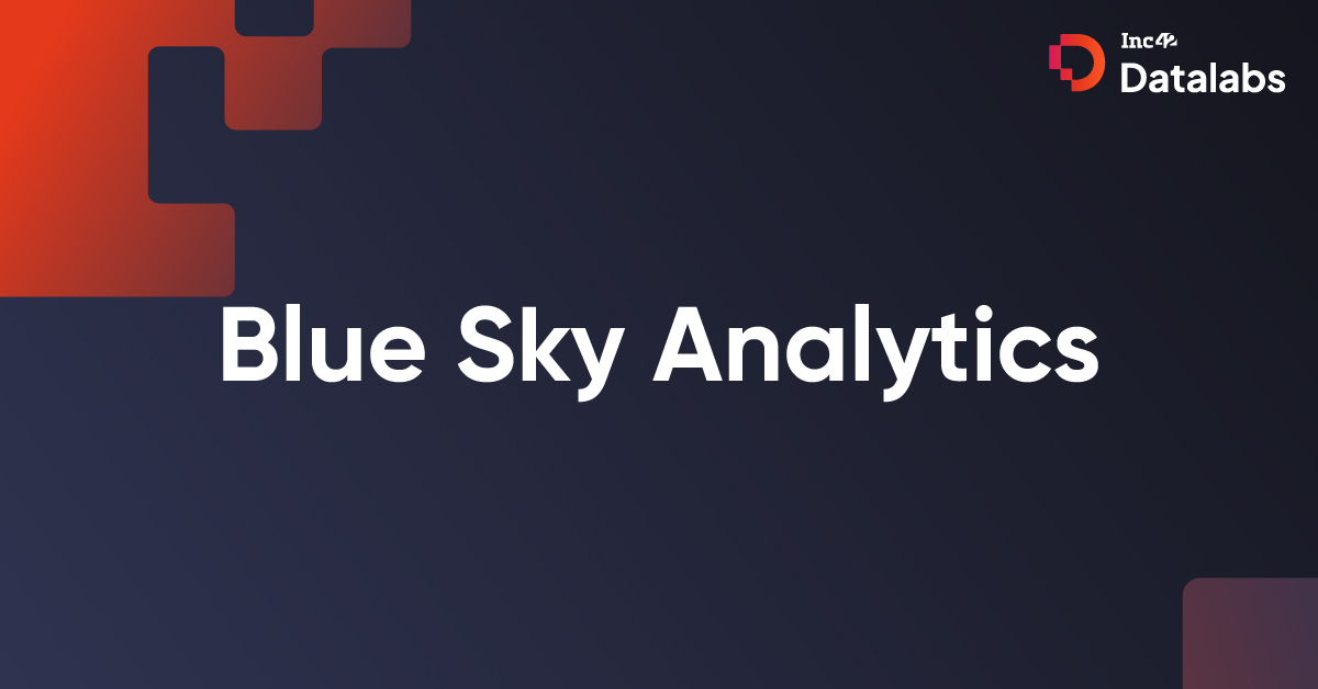Blue Sky Analytics - A Funded Enterprise TechStartup Based Out Of The Hague