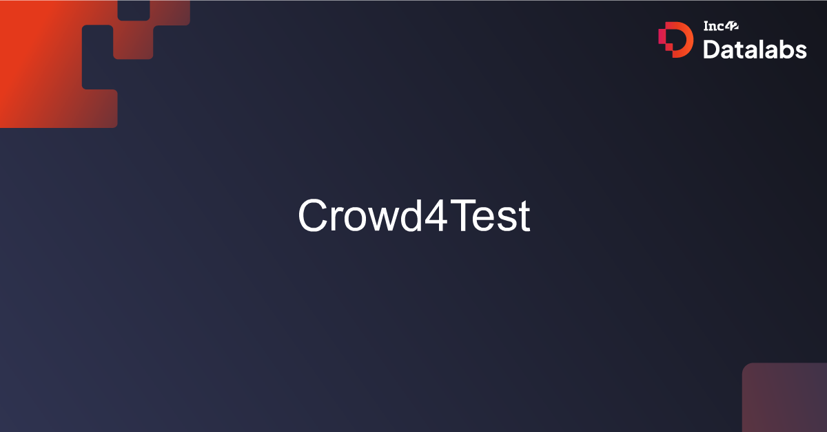 Crowd4Test - An Enterprise Tech Funded Company Based Out Of Bengaluru